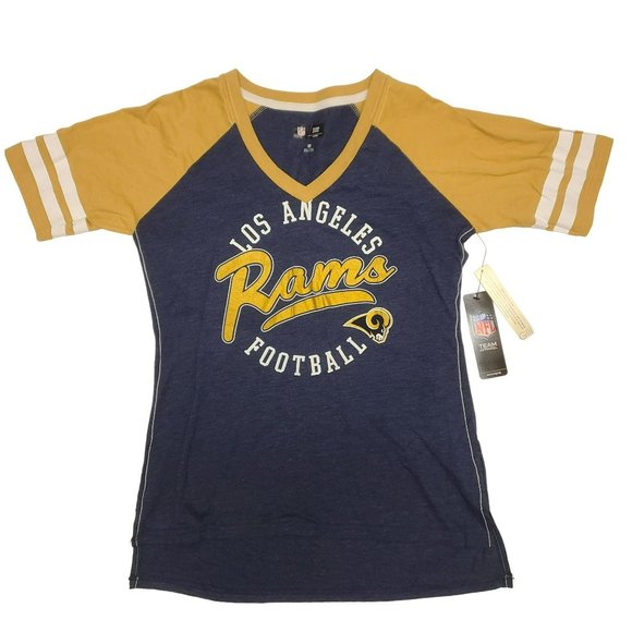 NFL | Tops | Nfl Team Apparel Los Angeles Rams Baseball Tshirt Blue ...